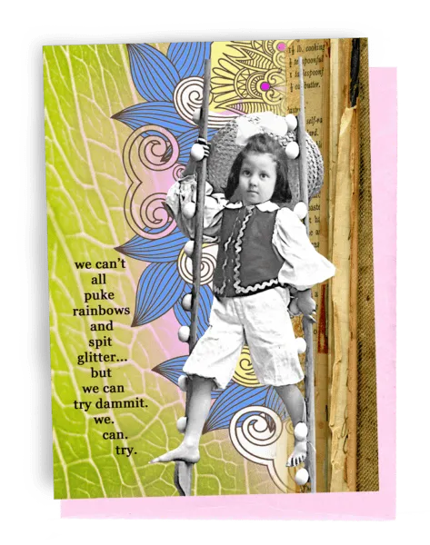 333 We Can Try Greeting Card