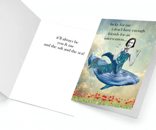 395 Mermaid Intervention Greeting Card
