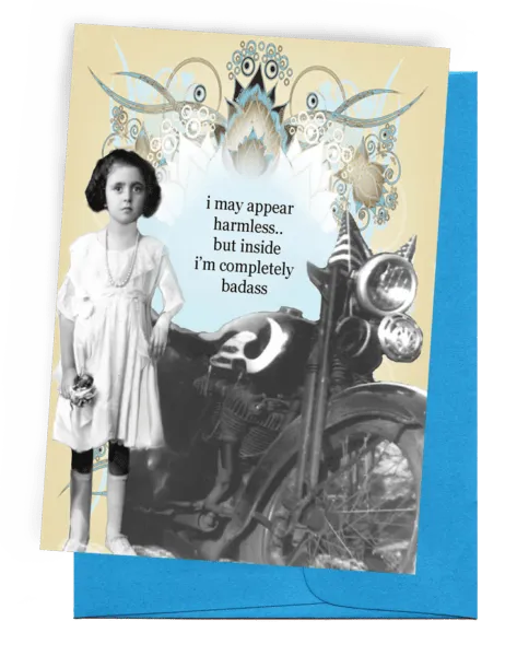 622 Badass Greeting Card