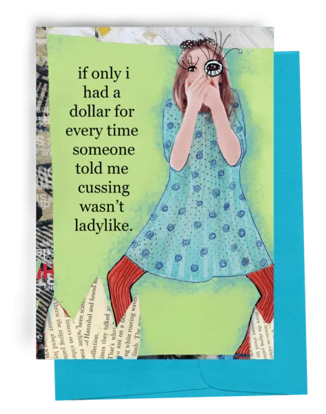 G186 Cussing Greeting Card