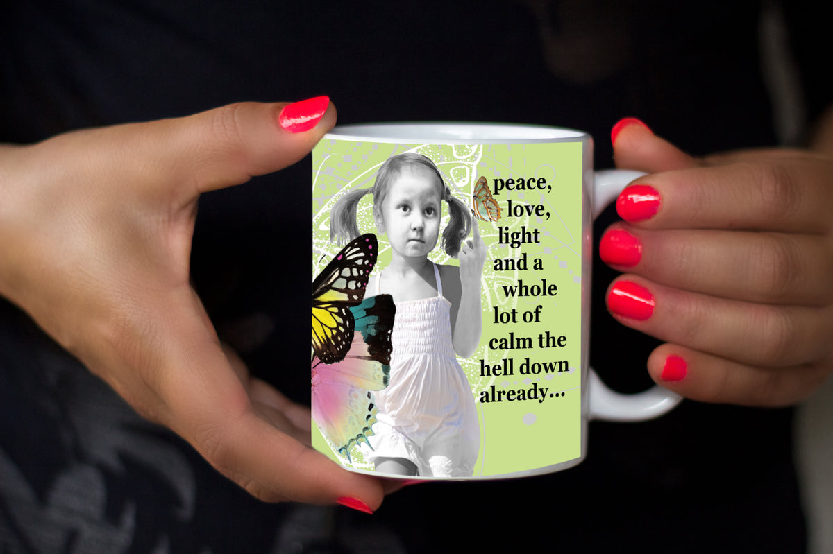 Calm Down Coffee Mug | Erin Smith Art